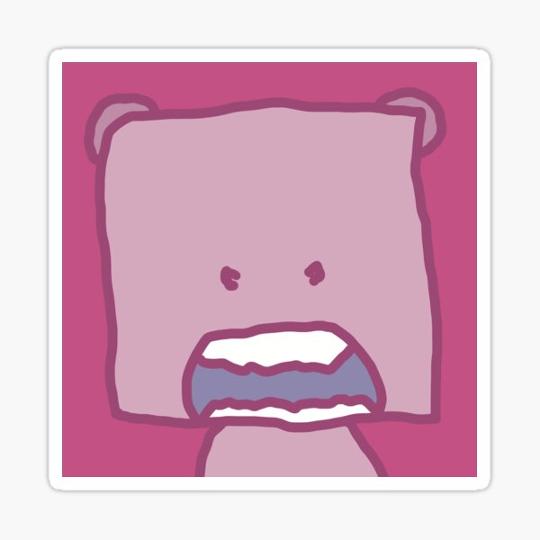 "Animal screaming" Sticker for Sale by tjayide1 | Redbubble