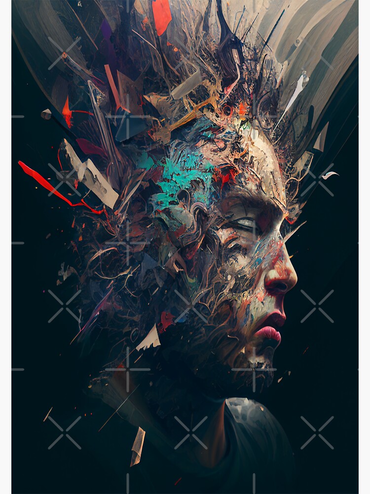 "Chaotic Mind" Sticker for Sale by DalexMK | Redbubble