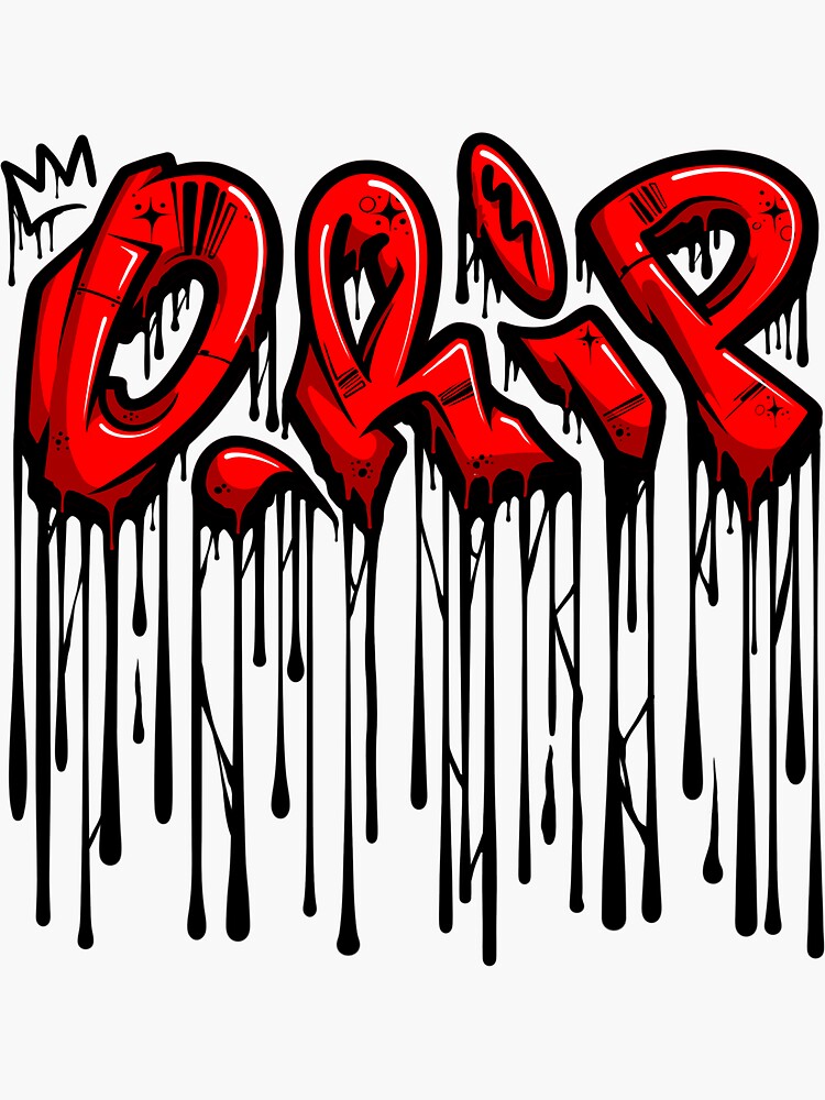 "DRIP" Sticker for Sale by Graffitidesign | Redbubble