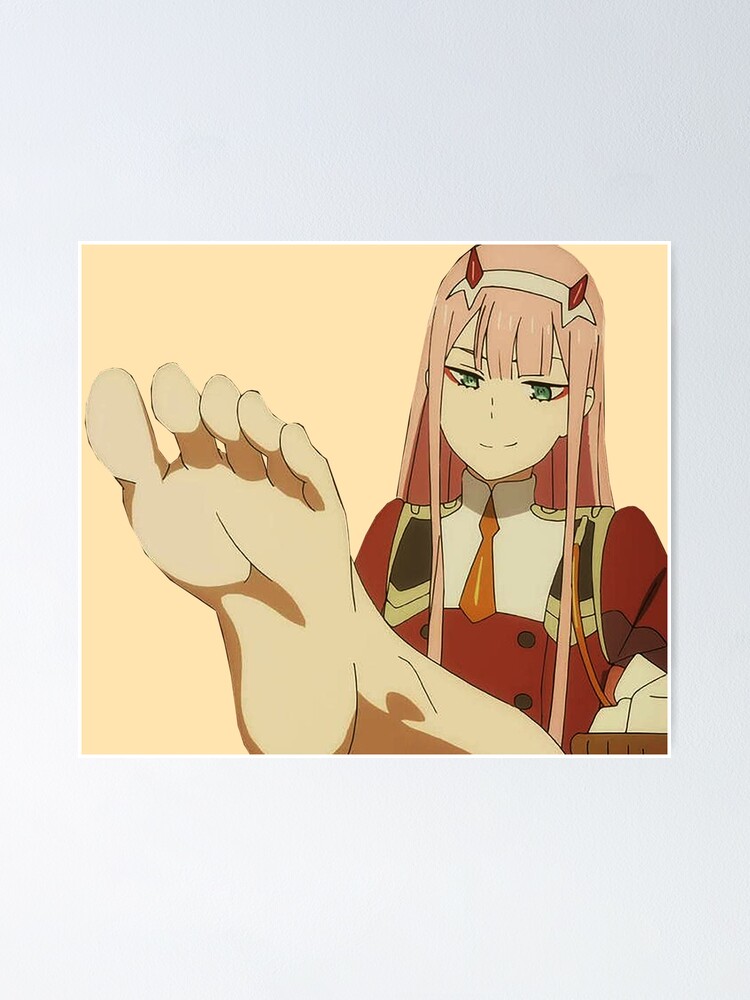 "Zero Two Feet (DARLING in the FRANXX)" Poster for Sale by ...