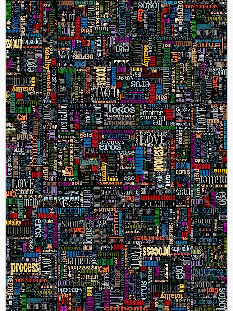 "Jungian Psychology Word Cloud" Poster for Sale by Garaga | Redbubble