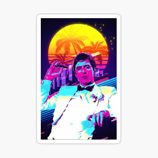 "Scarface" Sticker for Sale by ZAAAP | Redbubble