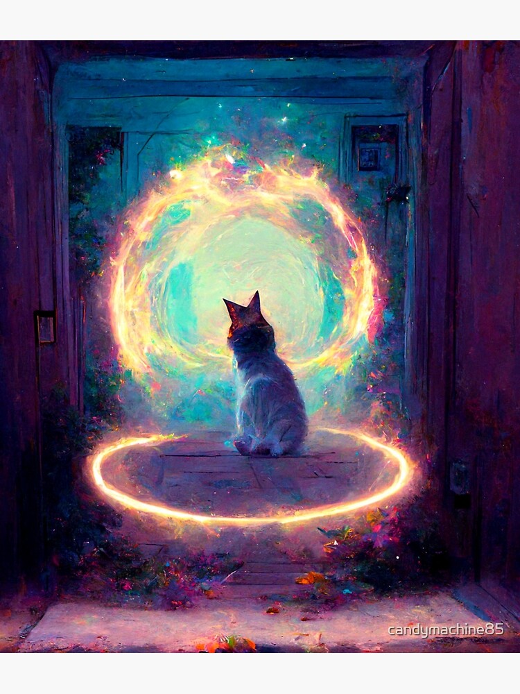 "Portal to the Cat Dimension" Poster for Sale by candymachine85 | Redbubble