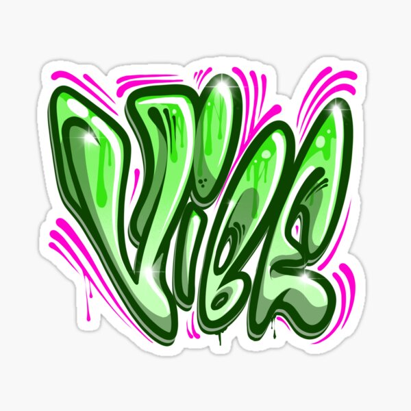 "Vibe" Sticker for Sale by Graffitidesign | Redbubble