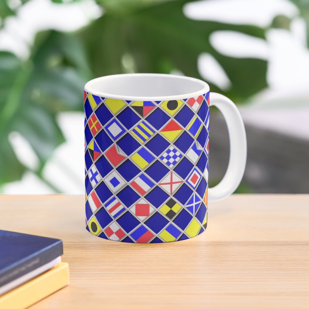"Checkered Nautical Signal Flags " Coffee Mug for Sale by Garaga ...