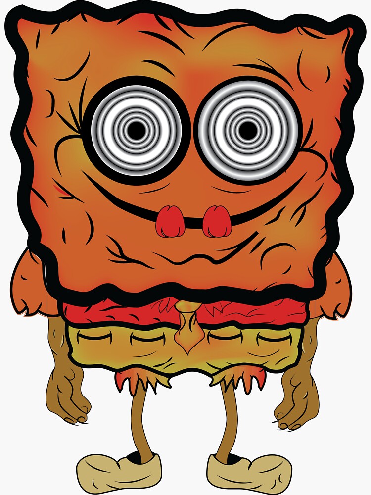 "High SpongeBob SquarePants " Sticker for Sale by Vectorita | Redbubble