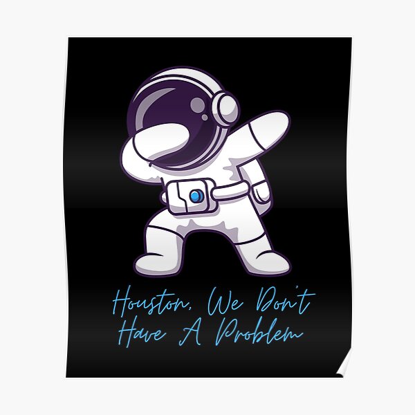 "Houston We Don’t Have a Problem" Poster for Sale by tomsnel | Redbubble