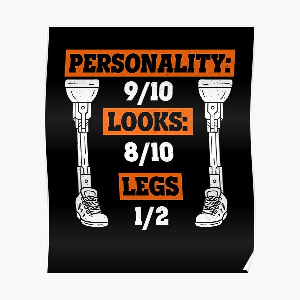 "Prosthetic Leg Amputee Amoutation" Poster for Sale by Lars322 | Redbubble