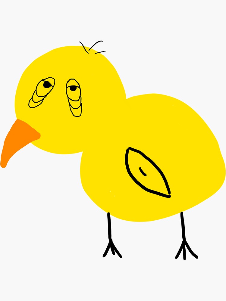 "Tired Duck" Sticker for Sale by rattedtouilled | Redbubble