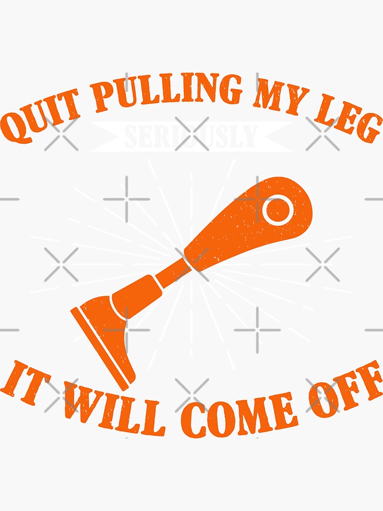 "Prosthetic Leg Amputee Amoutation" Sticker for Sale by Lars322 | Redbubble