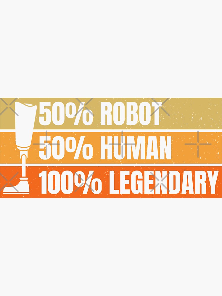 "Prosthetic Leg Amputee Amoutation" Sticker for Sale by Lars322 | Redbubble