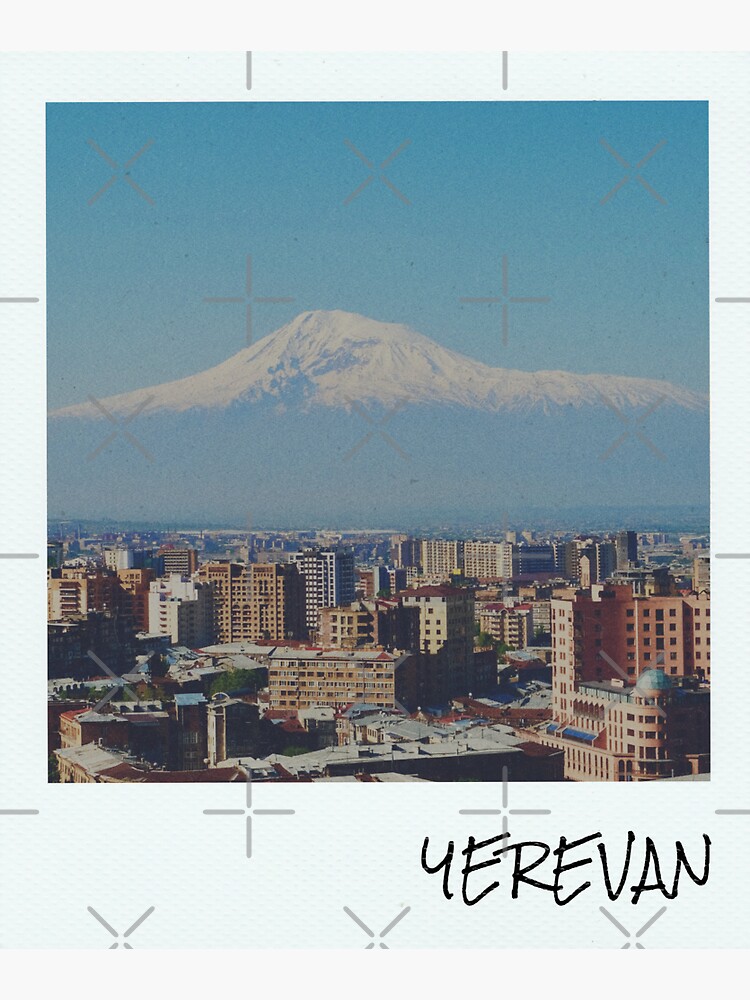 "Yerevan Armenia Vintage Film White Frame Souvenir" Sticker for Sale by ...