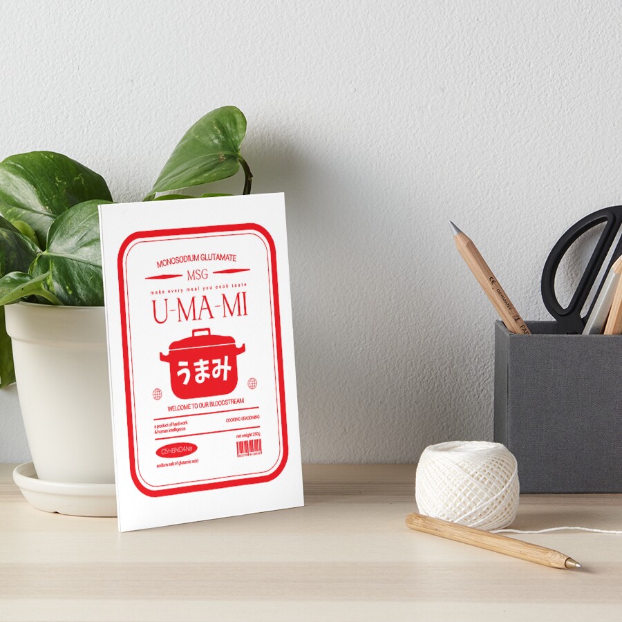 "Monosodium Glutamate (MSG) - Umami" Poster for Sale by HolyJollie ...