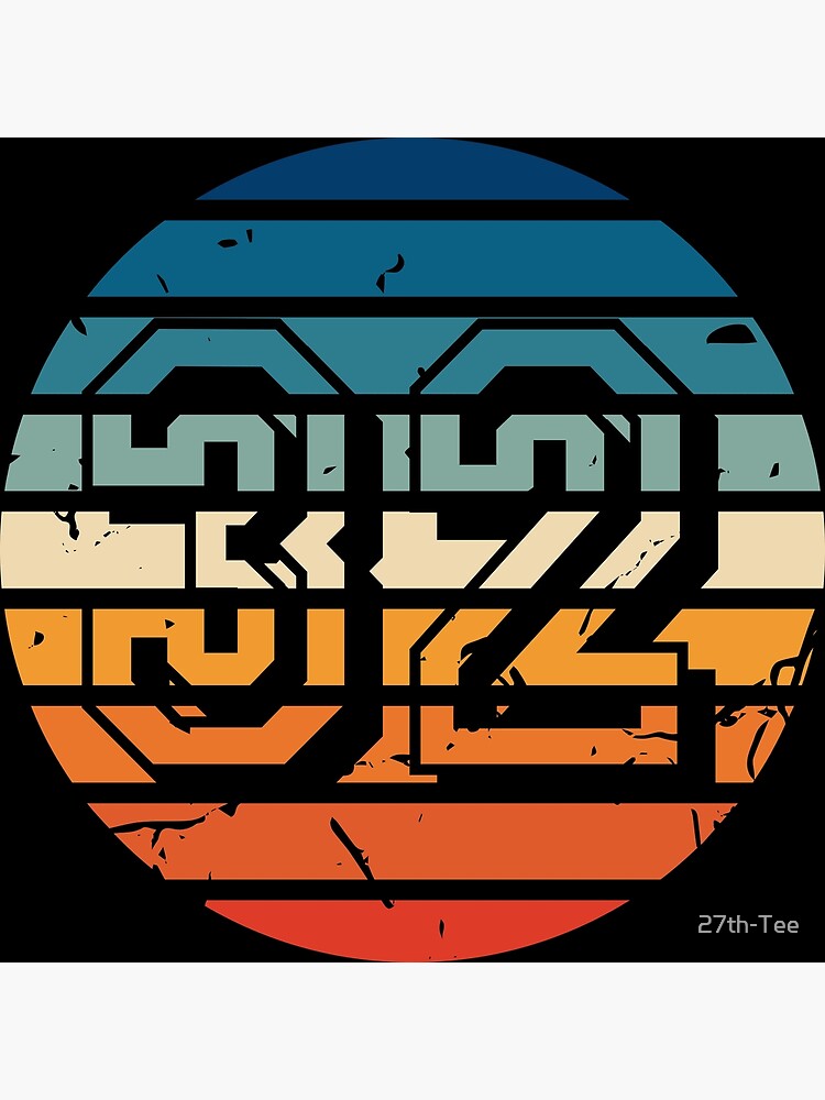 "Number 32 Vintage Retro Sport Sunset Birthday Squad Racing Numbers ...