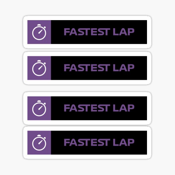 "Fastest Lap " Sticker for Sale by reval-store | Redbubble