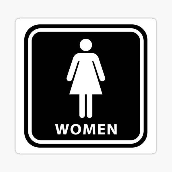 "Female toilet sign" Sticker for Sale by Richmondie | Redbubble
