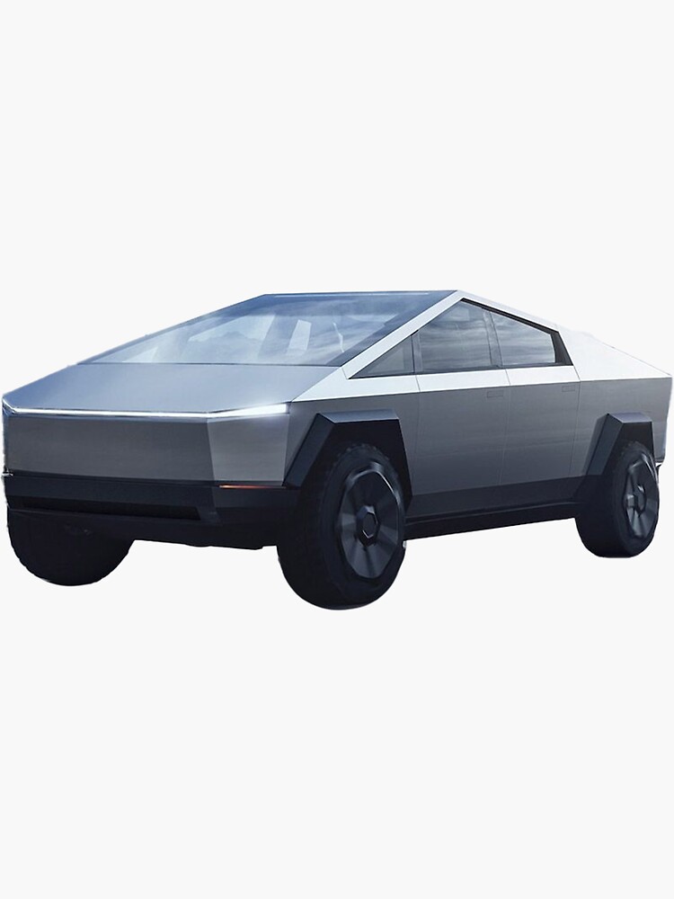 "Tesla cutout Cybertruck" Sticker for Sale by TeslaMotion | Redbubble