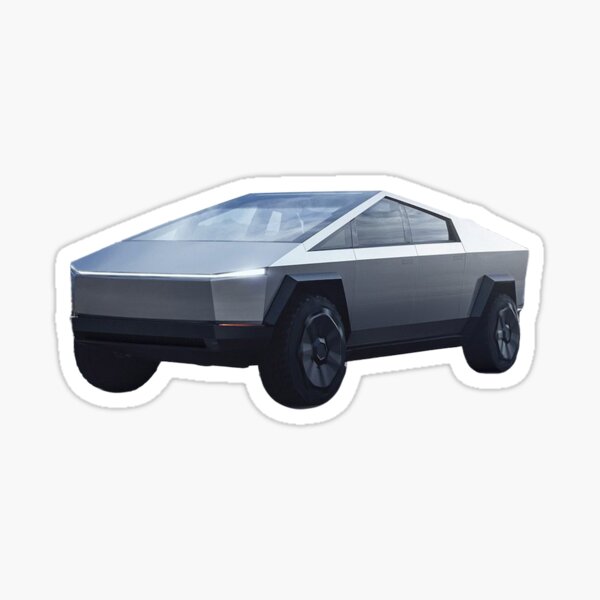 "Tesla cutout Cybertruck" Sticker for Sale by TeslaMotion | Redbubble