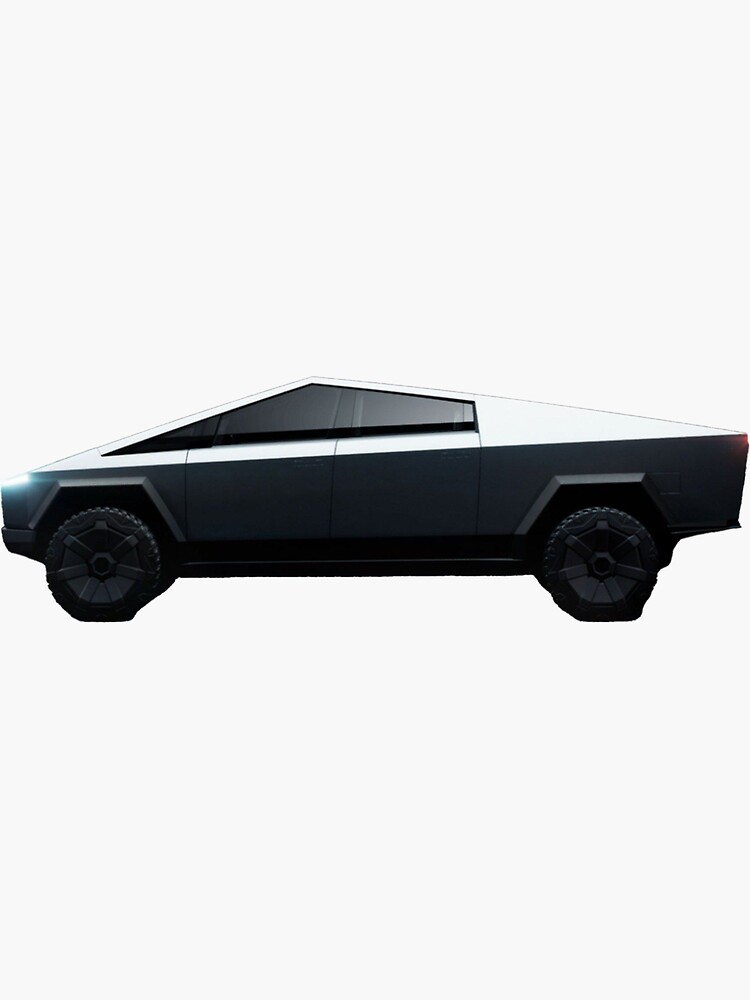 "Tesla cutout Cybertruck" Sticker for Sale by TeslaMotion | Redbubble