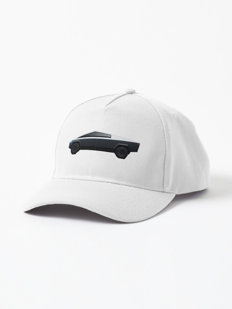 "Tesla cutout Cybertruck" Cap by TeslaMotion | Redbubble