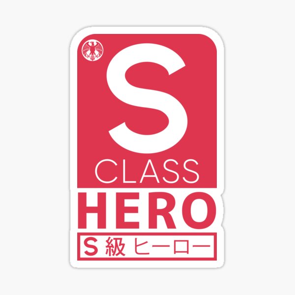 "S Class Hero Faction of Hero Association Kawaii Pink" Sticker for Sale ...