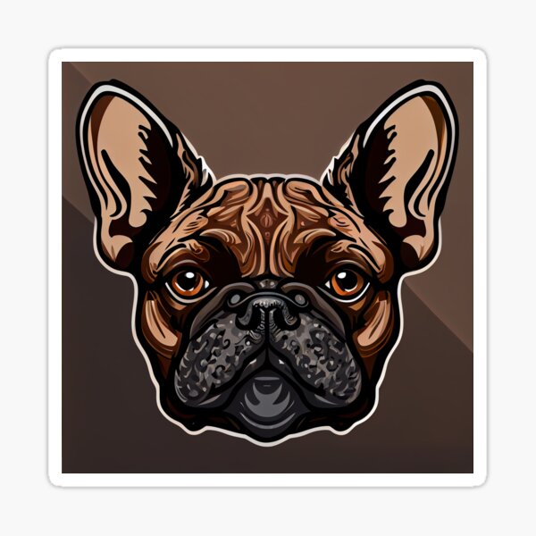 "pug logo" Sticker by IA-Power | Redbubble