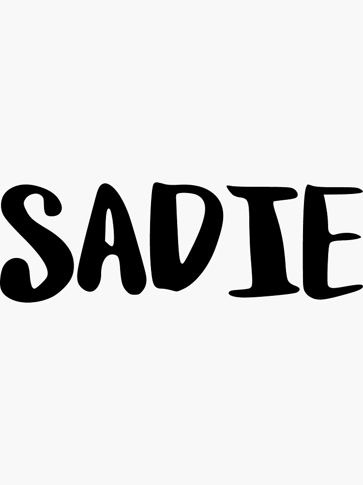 "SADIE" Sticker for Sale by FTML | Redbubble