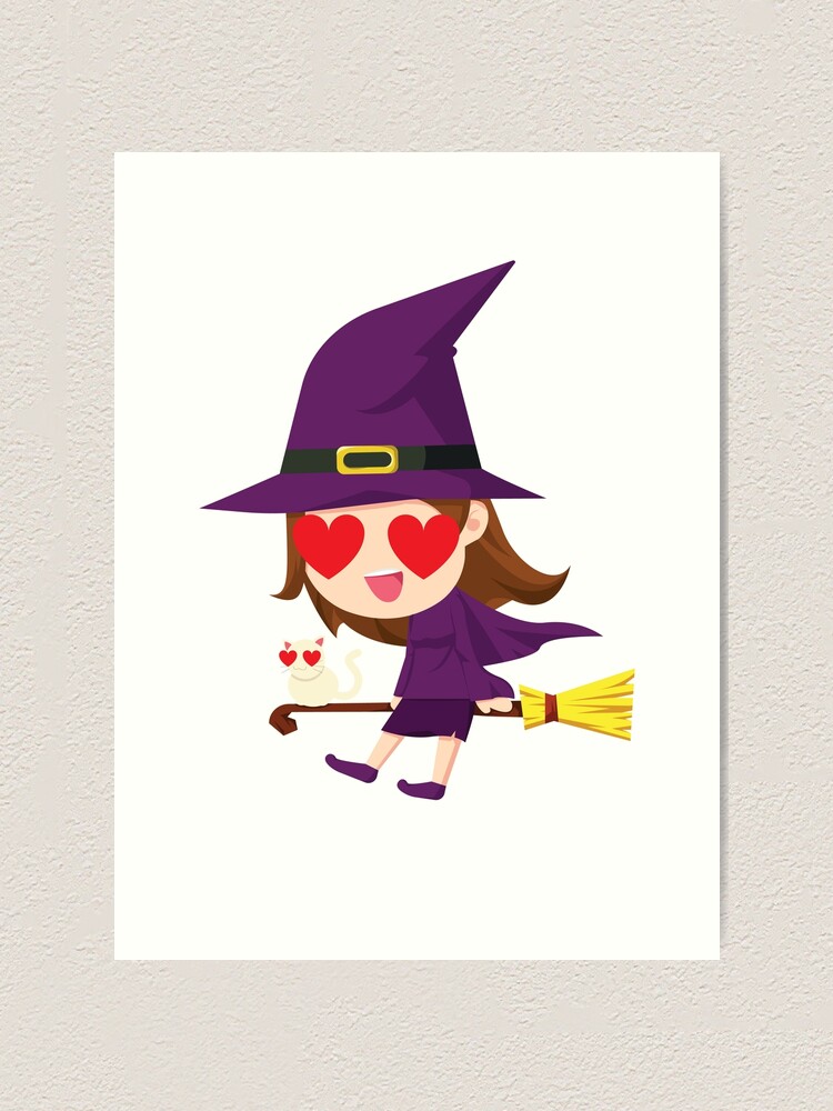 "Witch Emoji " Art Print for Sale by HippoEmo | Redbubble