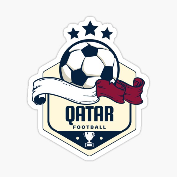 "Worldcup Qutar football and qutar soccer katar team FIFA " Sticker for ...