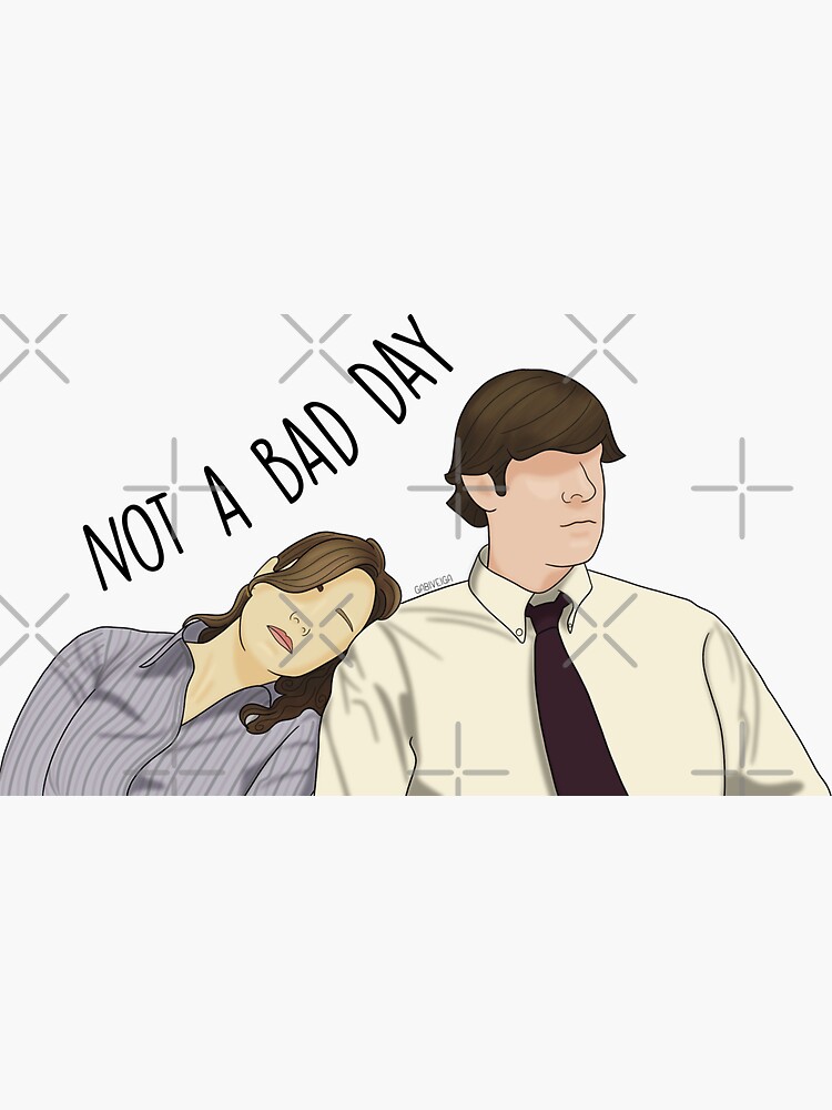 "Not a bad day" Sticker for Sale by featuringabi | Redbubble