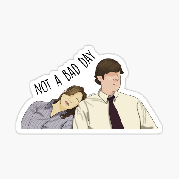 "Not a bad day" Sticker for Sale by featuringabi | Redbubble