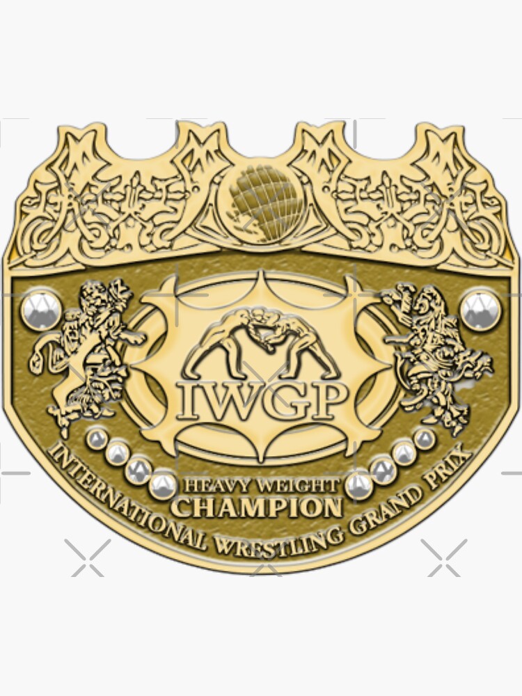 "Wrestling Championship Belt" Sticker for Sale by Saint-Designs77 ...