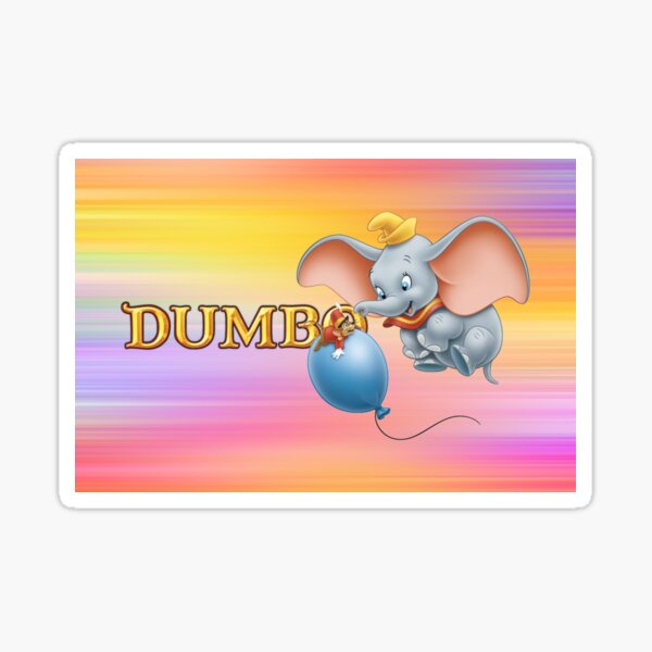 "Dumbo in the sky" Sticker by Cuteyness | Redbubble