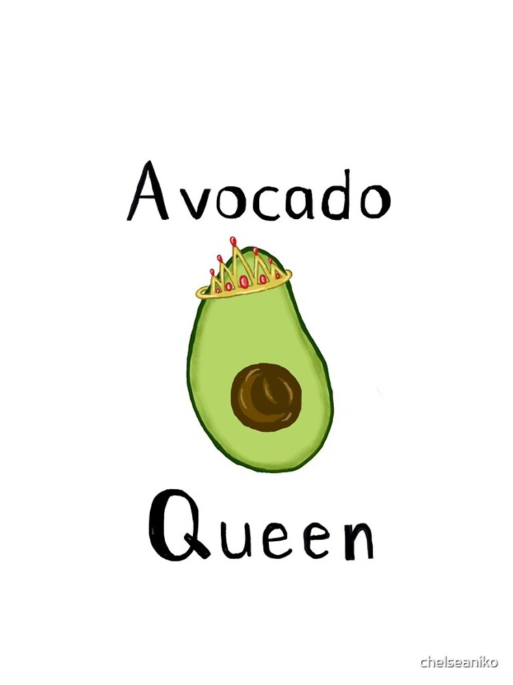 "Avocado Queen" iPhone Case for Sale by chelseaniko | Redbubble