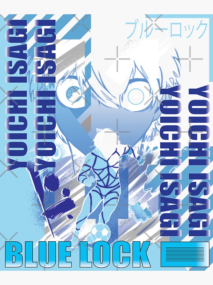 " Yoichi Isagi, Blue Lock Anime Blue Lock Manga Anime " Sticker for ...