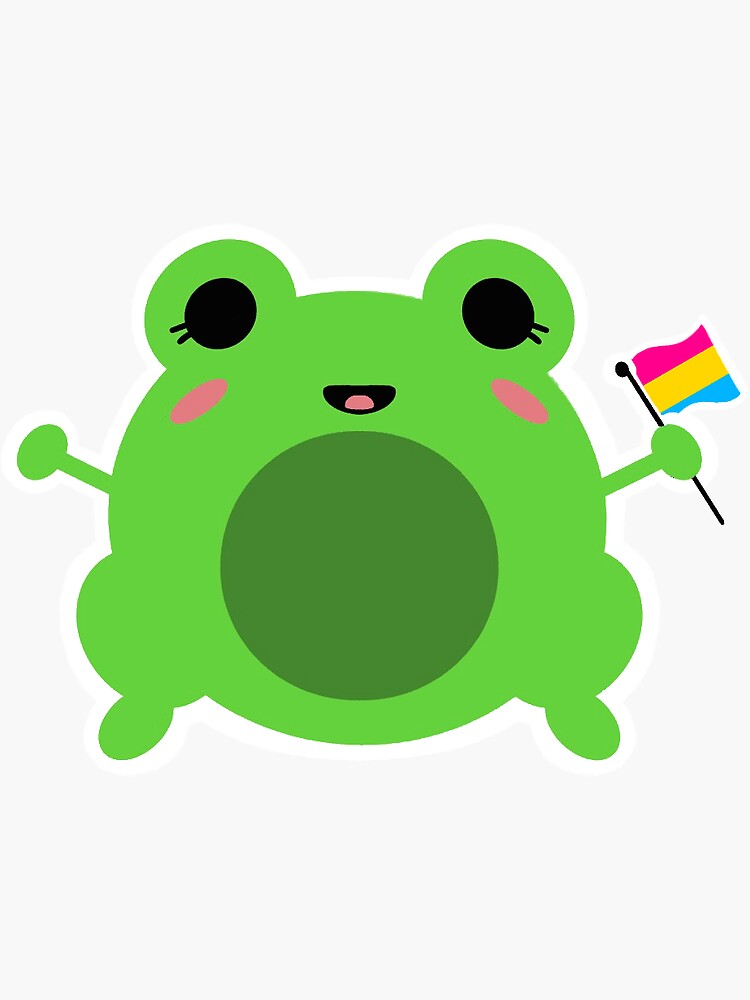 "Pansexul Pride Frog" Sticker for Sale by DanTheArtistMan | Redbubble