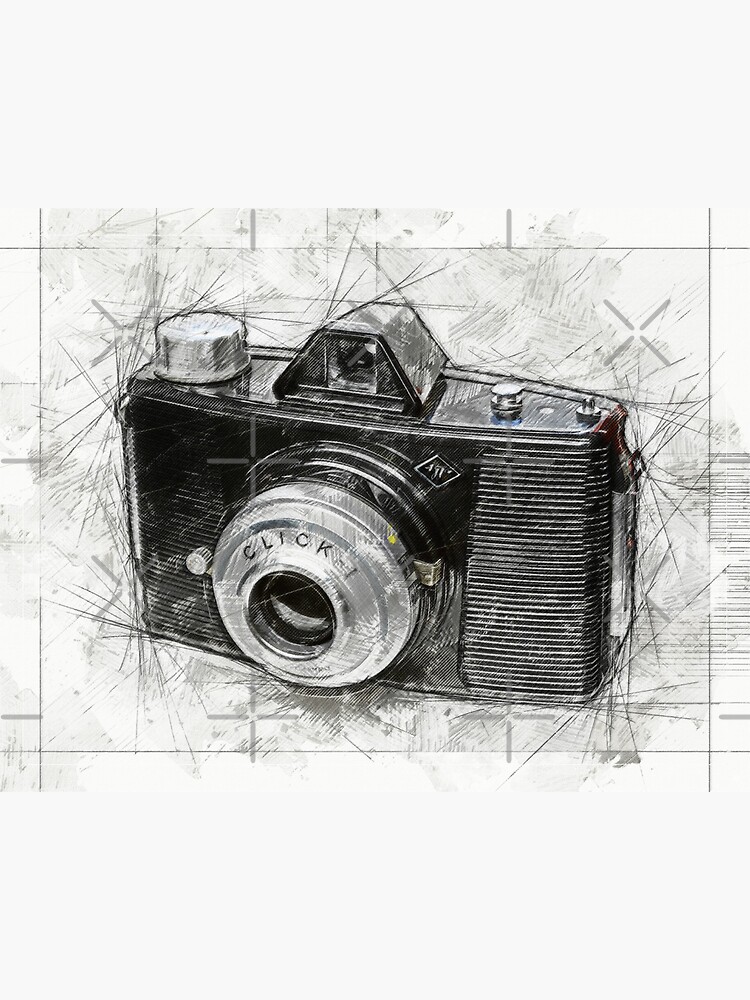 "Vintage Camera" Sticker for Sale by DanDesignn | Redbubble