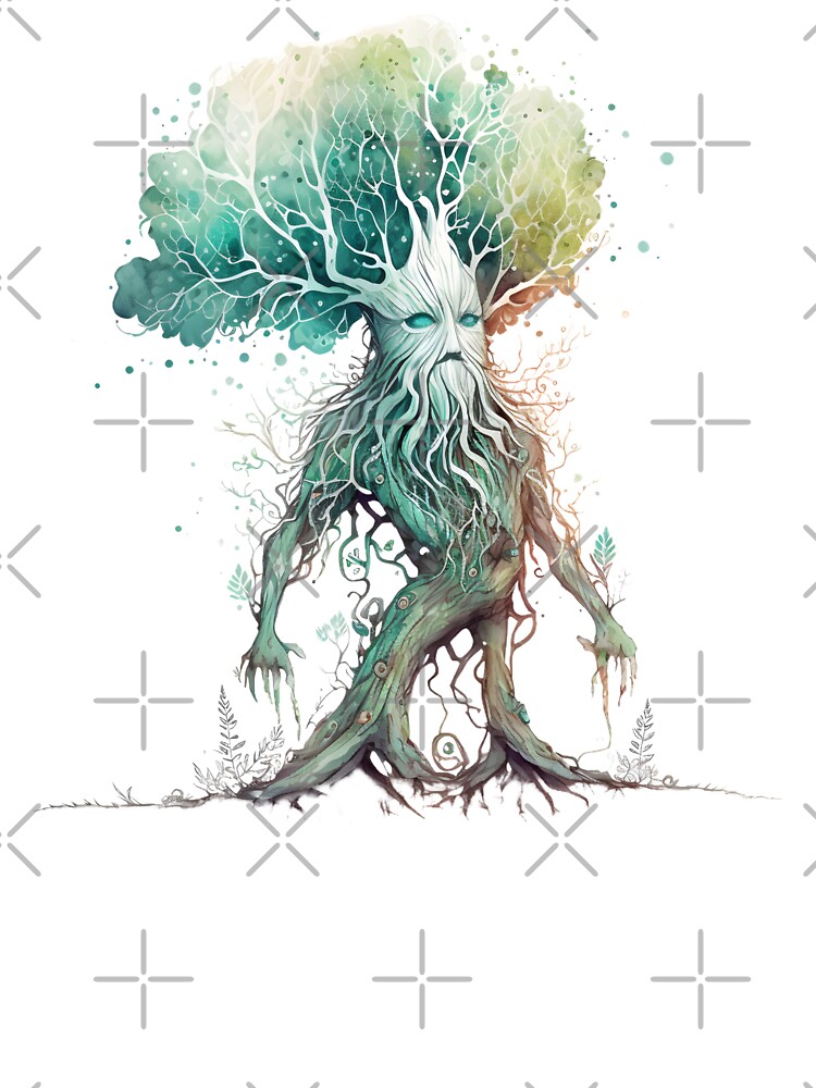 "Tree Ent - Watercolor Art - White - Fantasy" Kids T-Shirt for Sale by ...