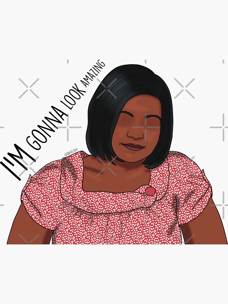 "I'm gonna look amazing" Sticker for Sale by featuringabi | Redbubble