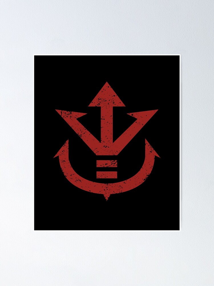 "Vegeta Saiyan Royal Symbol" Poster for Sale by artado | Redbubble