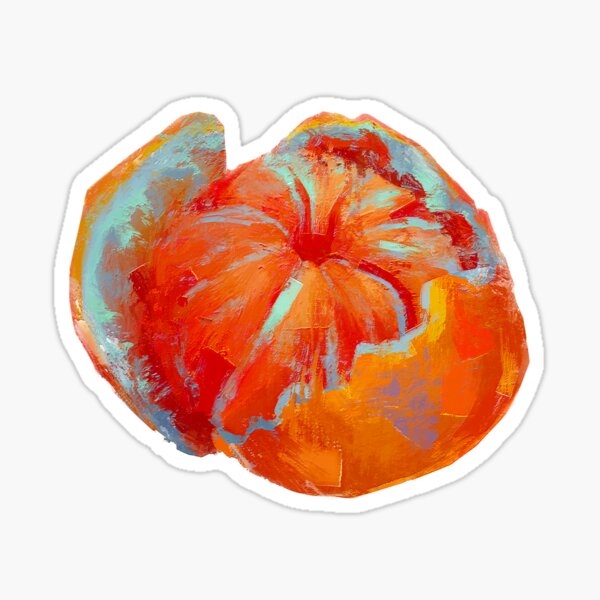 "Peeled clementine" Sticker for Sale by Melonape | Redbubble