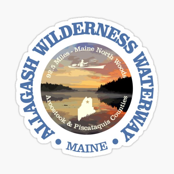 "Allagash Wilderness Waterway" Sticker for Sale by curranmorgan | Redbubble