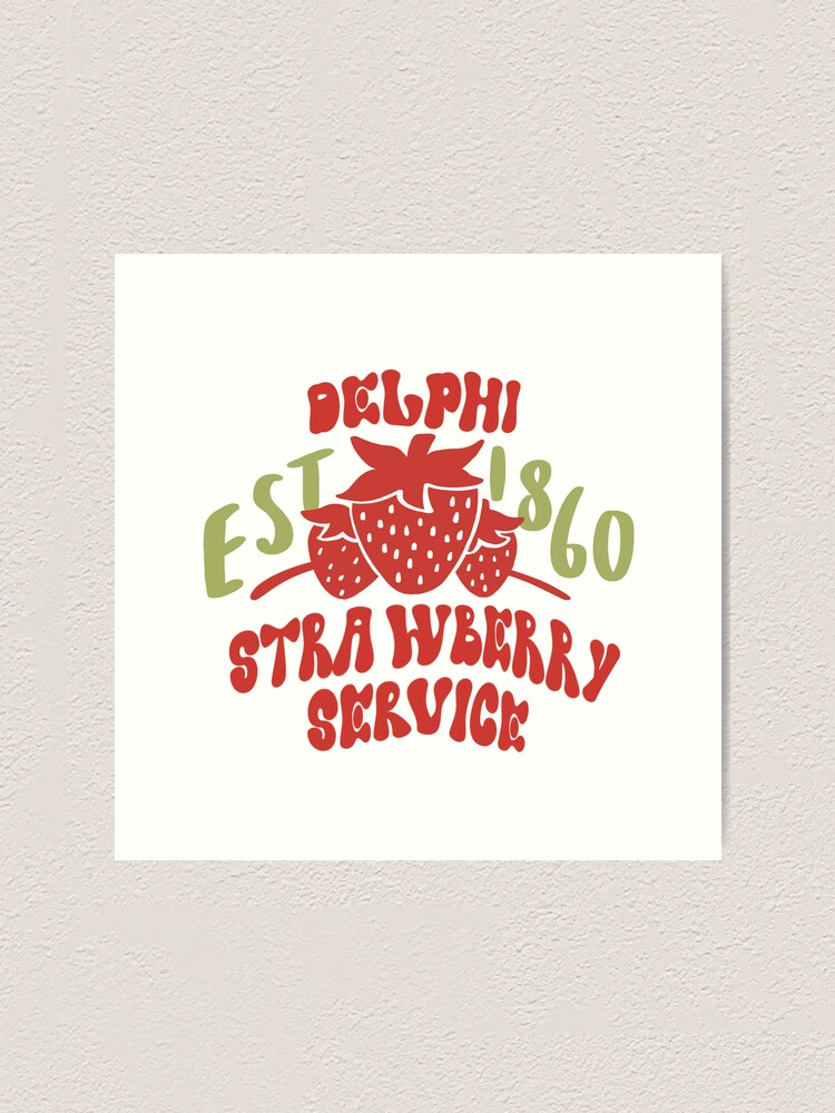 "Delphi strawberry service" Art Print for Sale by AikoAthena | Redbubble