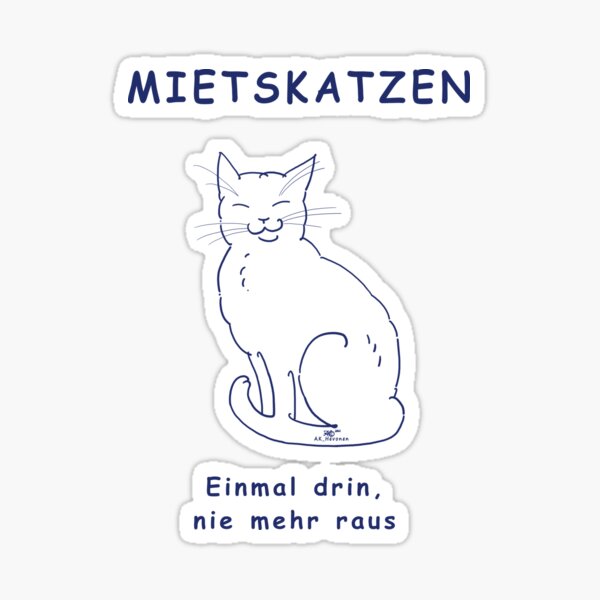 "kitties rental cats" Sticker for Sale by AK-Hevonen | Redbubble