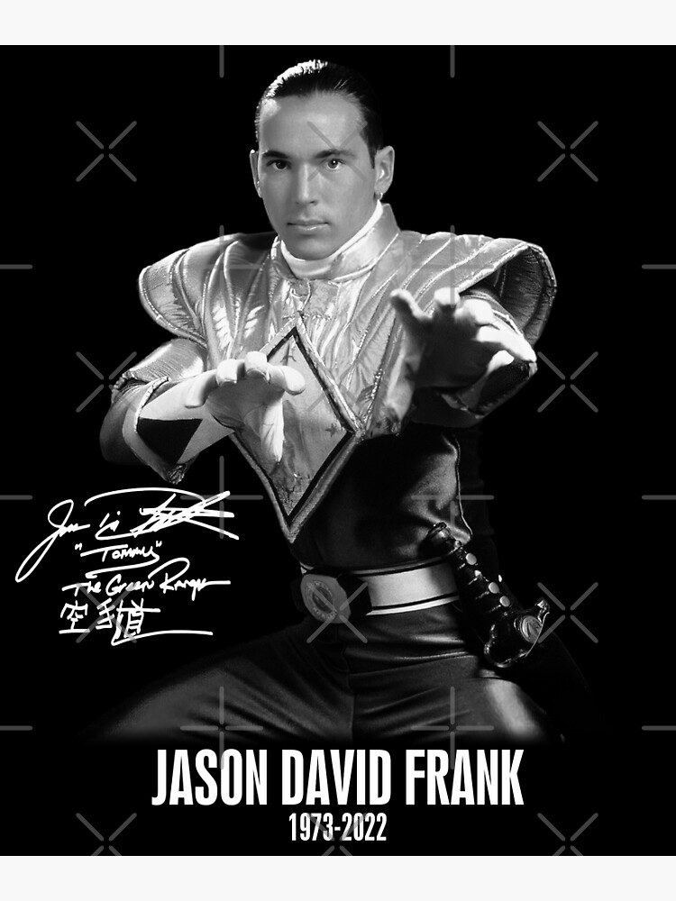 "Jason David Frank - Green Ranger White R.I.P Signature Vintage Retro ...