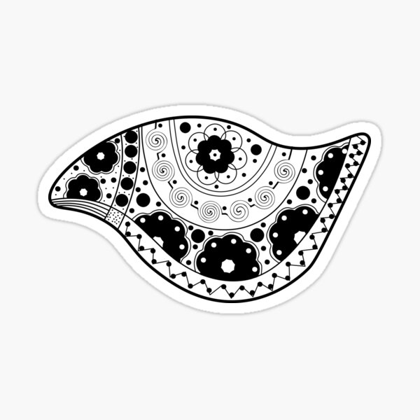 "black and white abstract patterns" Sticker for Sale by SunGraphicArt ...