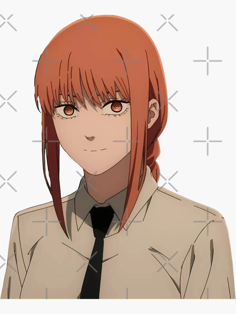 "Makima Smile" Sticker for Sale by Neelam789 | Redbubble