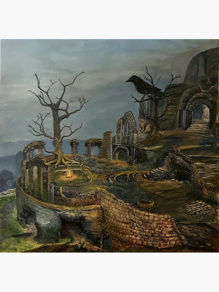 "The shrine" Poster for Sale by ArtbyAEB | Redbubble