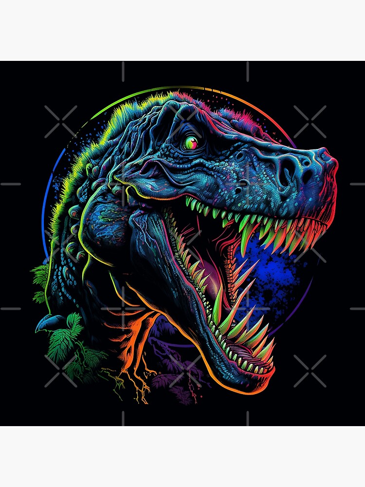 "Neon Raptor" Poster for Sale by Soda-Pop-Art-87 | Redbubble