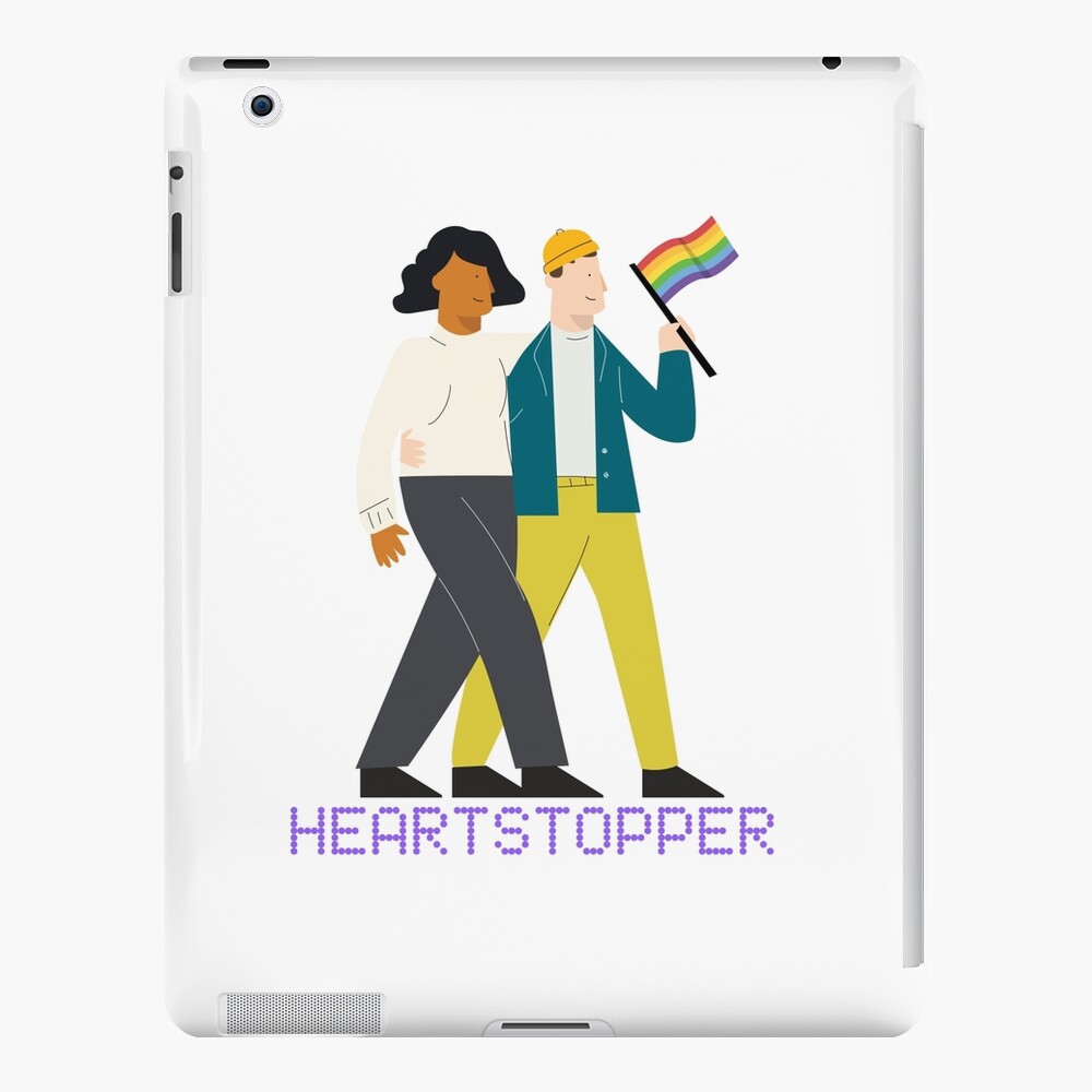 Heartstopper Characters Sticker Heartstopper Netflix Nick And Charlie Lgbtq Ipad Case